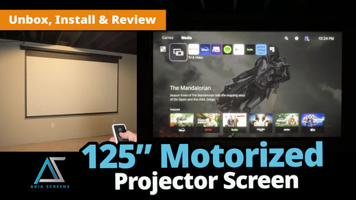 125” Electric Motorized Projector Screen Reviewed by Diesel Legiance ...