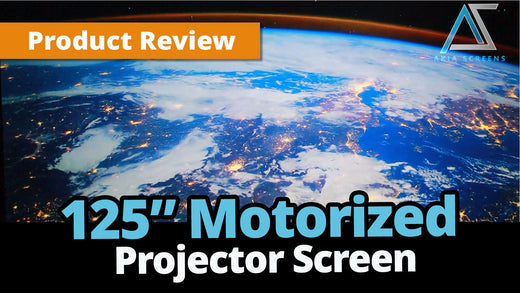 125” Electric Motorized Projector Screen I Reviewed by TheStanleyWay ...